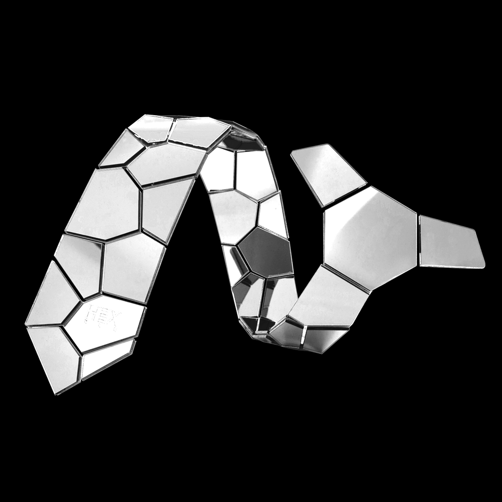 Buy Men's Black Tie | Uniquely Elegant Terremoto Tie | Hextie – HEX TIE